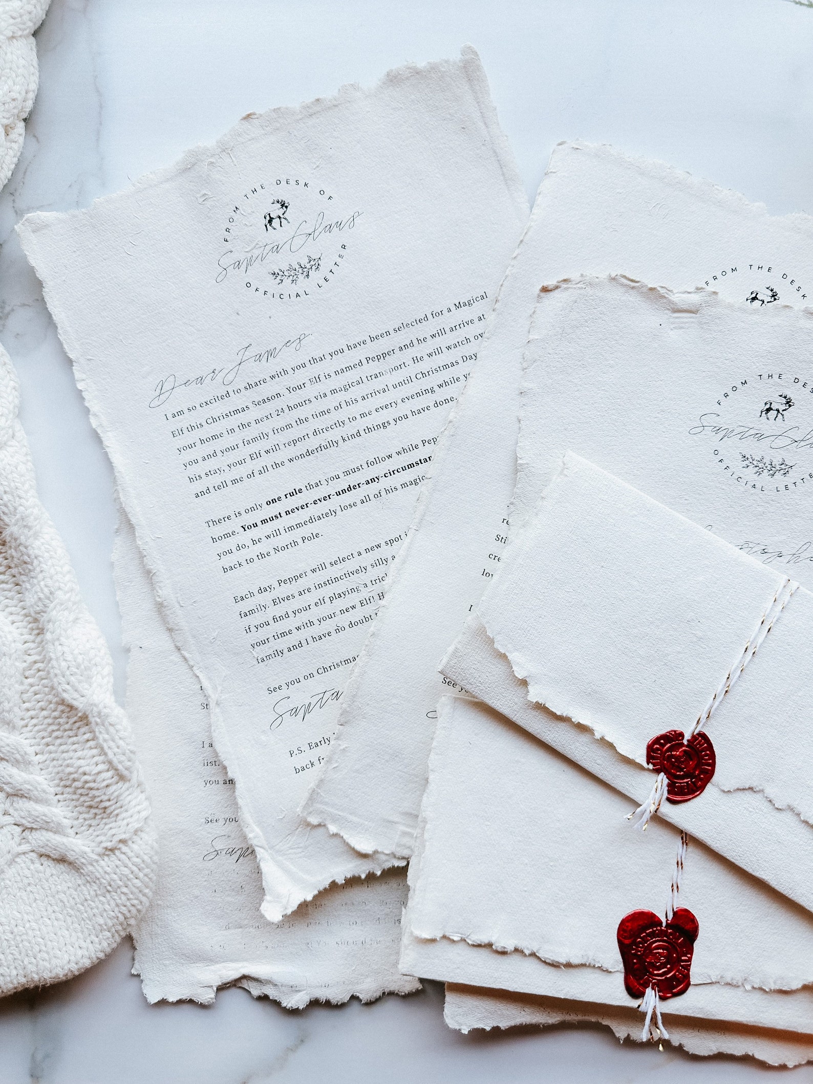 Custom Santa Letter / Letter From Santa / Letter From the - Etsy