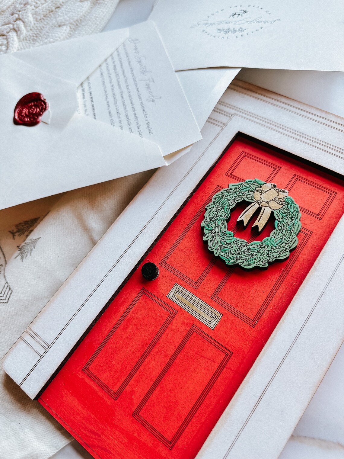 Magical Elf Door / Elf North Pole / Santas Elf Christmas / - Etsy