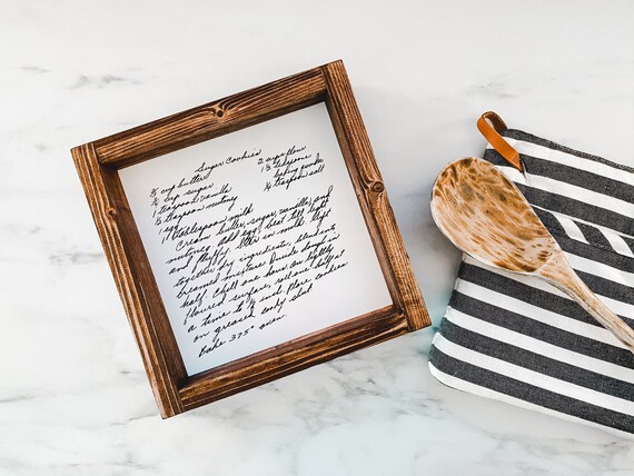 Wall Decor Home Decor Recipe Sign Customize etna.com.pe