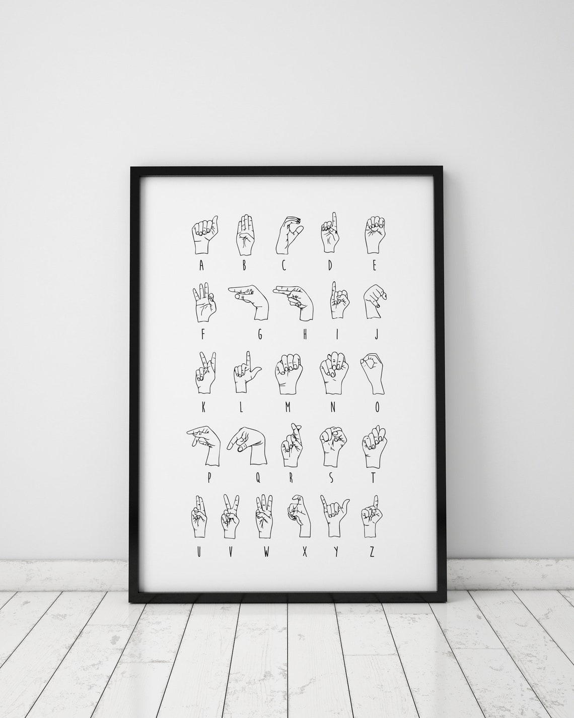 Sign Language Poster / Printable Art / Digital Download Poster - Etsy