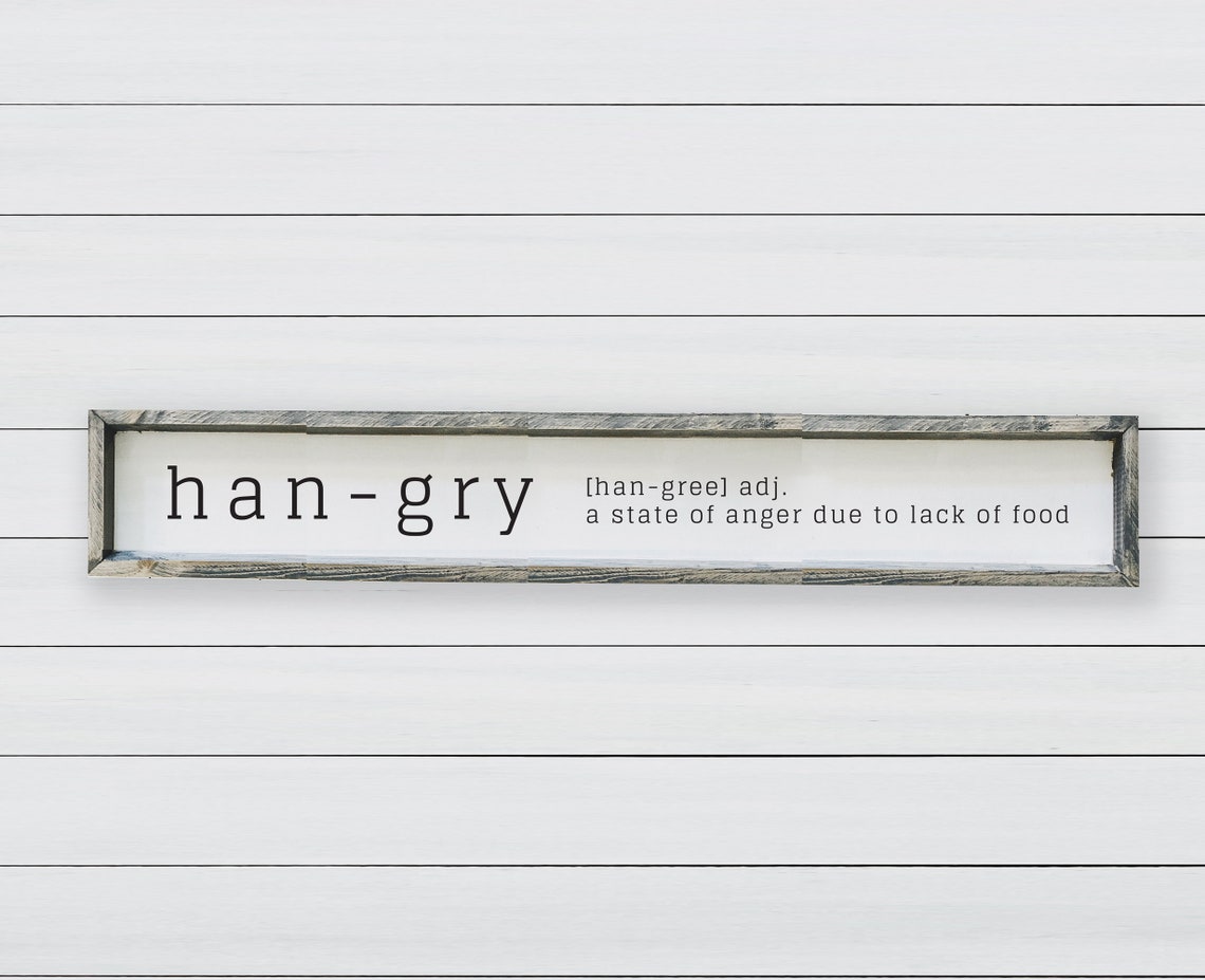 Farmhouse Sign Hangry Sign Farmhouse Housewarming Gift | Etsy