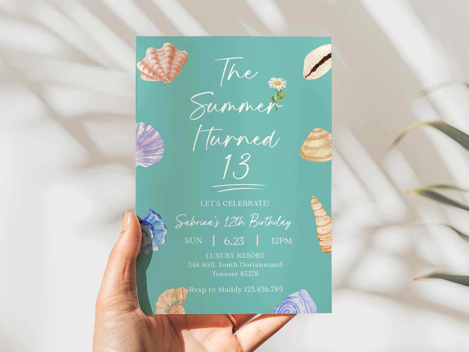 Editable the Summer I Turned Birthday Party Invitation, TSITP Summer ...