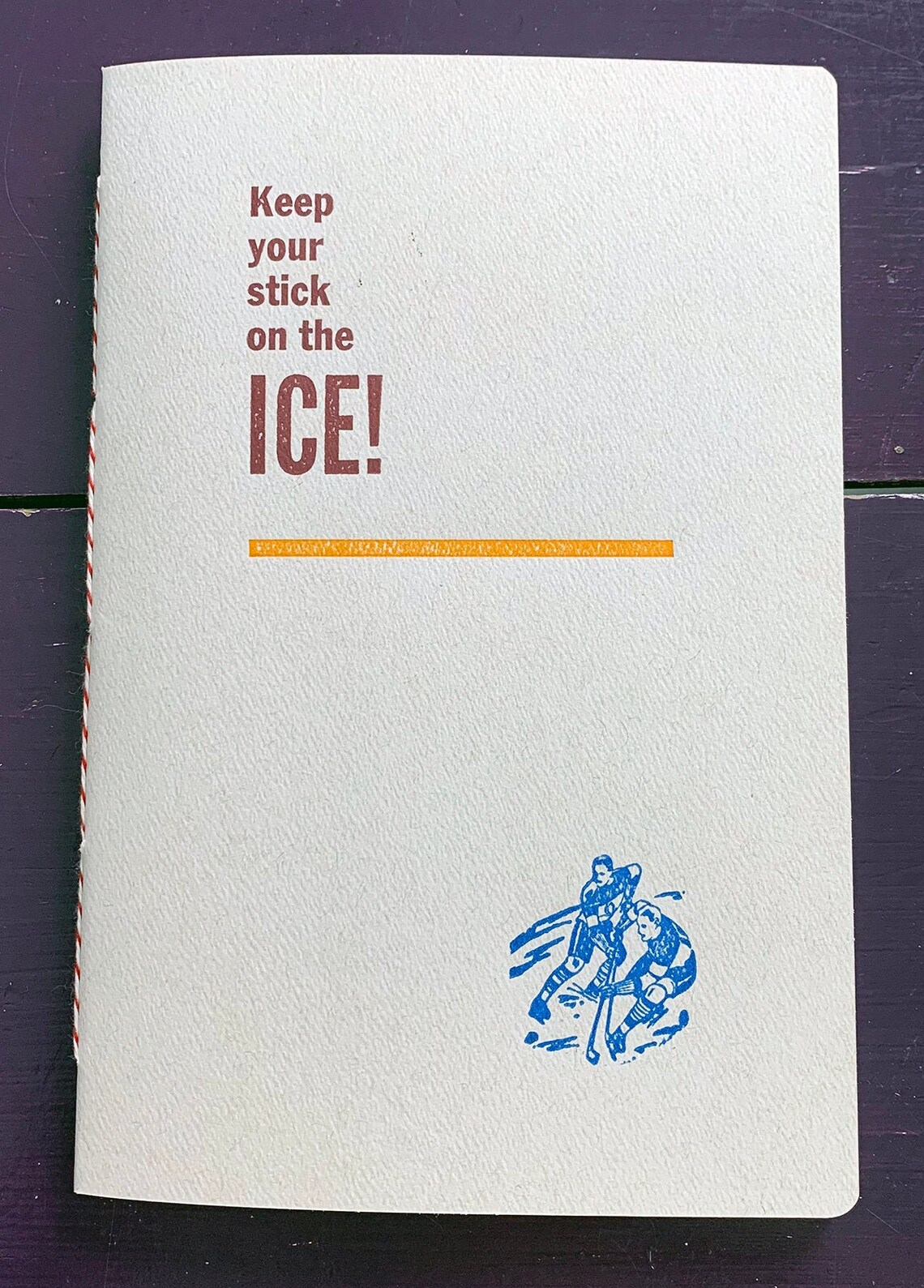 Keep Your Stick on the Ice 6x9 Notebook - Etsy