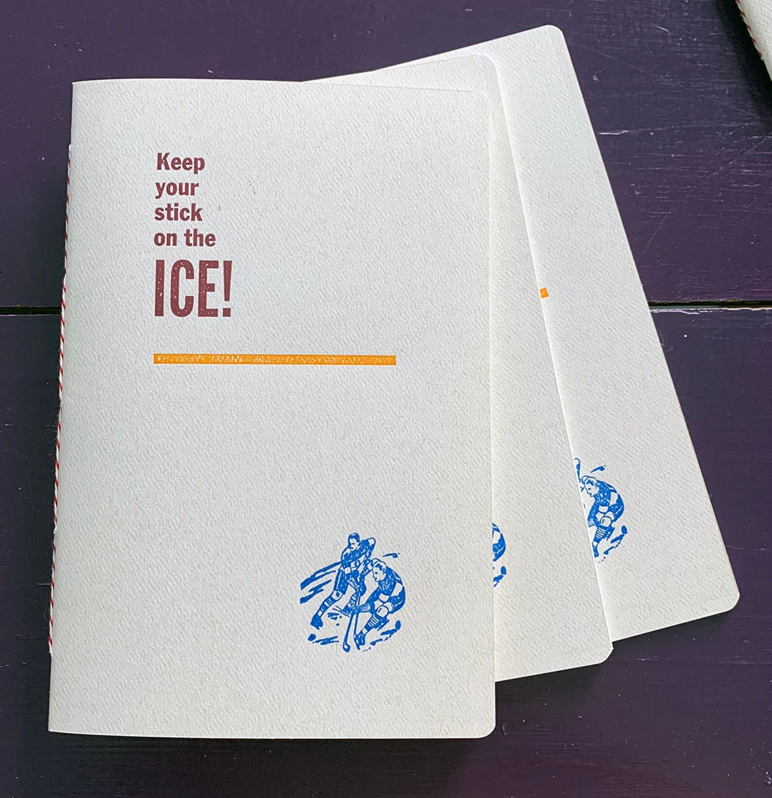 Keep Your Stick on the Ice 6x9 Notebook - Etsy