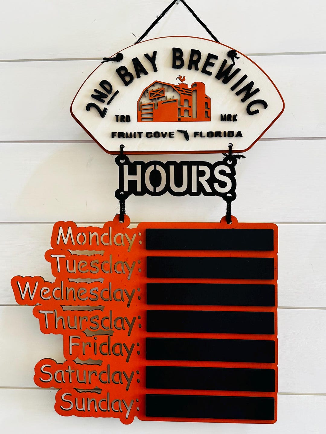 Handmade Business Hours Sign: Custom Logo Wooden Storefront Decor - Etsy