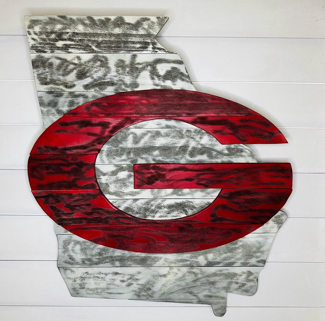 Rustic State of Georgia Sign | Man Cave Georgia | Georgia Bar Sign ...