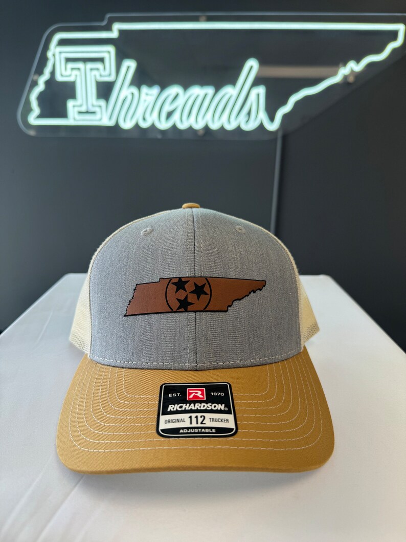Tennessee Tri Star Leather Patch Hat - Etsy