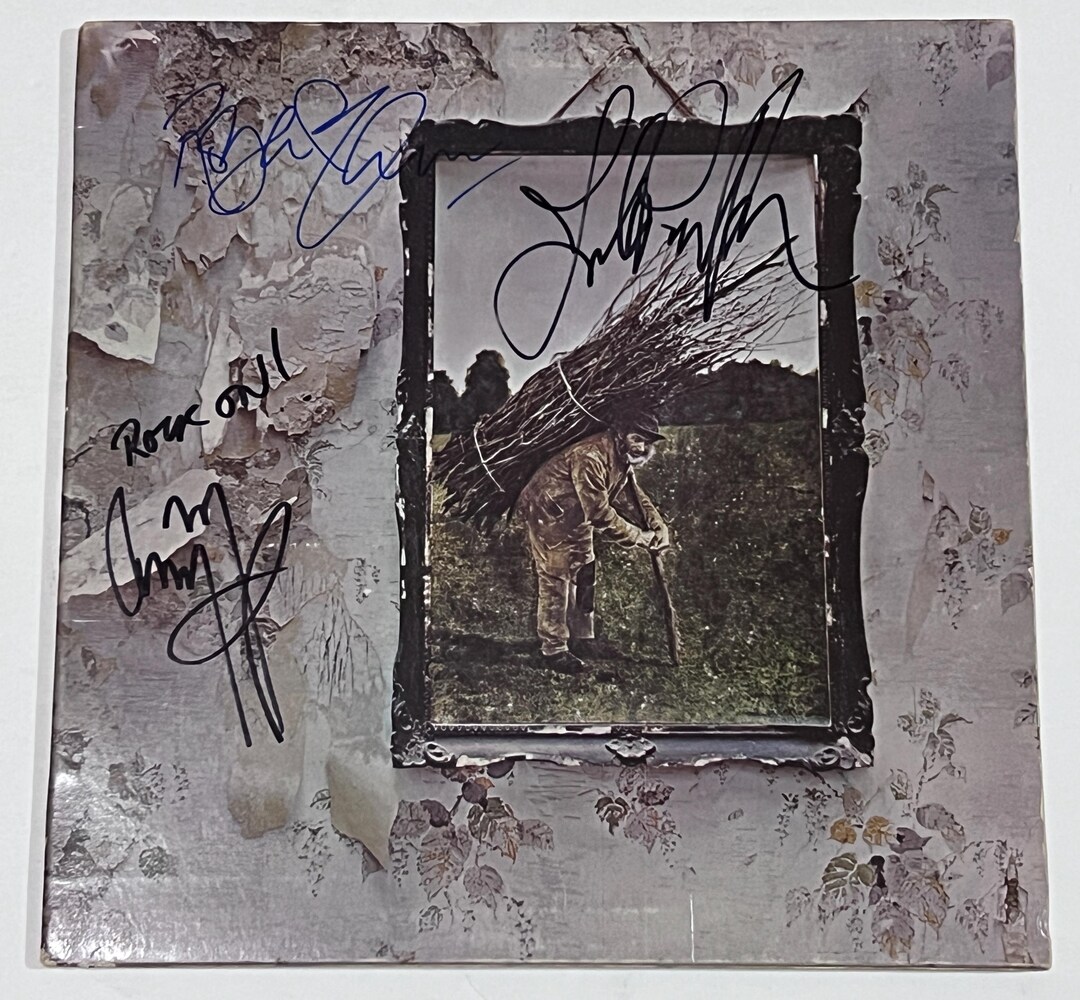 LP Album Signed by the Band Led Zeppelin - Etsy
