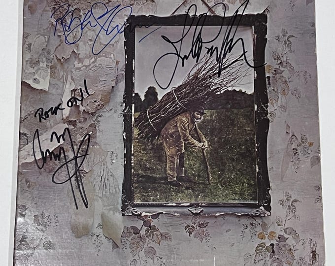 LP Album Signed by the Band Led Zeppelin - Etsy