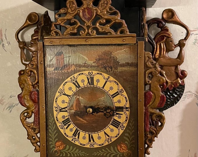 Vintage Dutch Wall Clock - Etsy