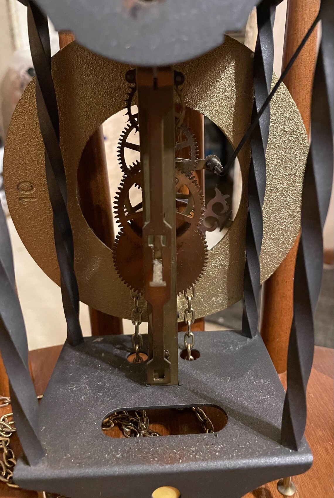 Tempus Fugit Weighted Wall Clock - Etsy