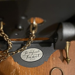 Tempus Fugit Weighted Wall Clock - Etsy