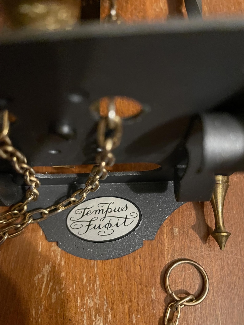 Tempus Fugit Weighted Wall Clock - Etsy