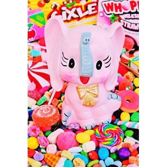 Items similar to elephant print candy 8 x 12 ELEPHANTASY on Etsy