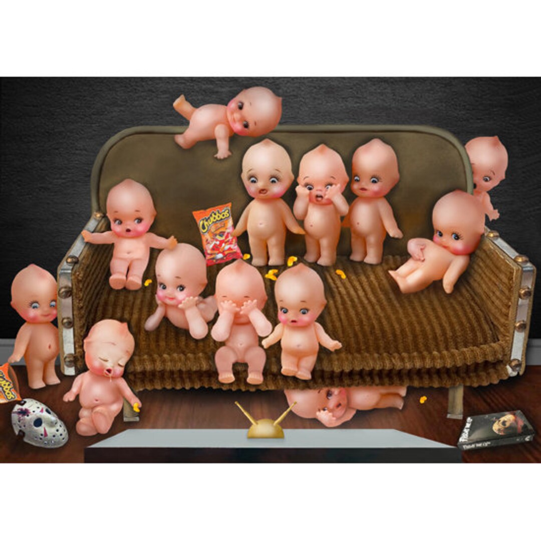 Kewpie Print 5 X 7 COUCH POTATOES - Etsy