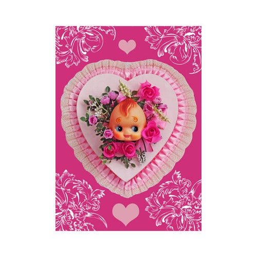Kewpie Doll Valentine Print 5 X 7 LITTLE KEWPID | Etsy