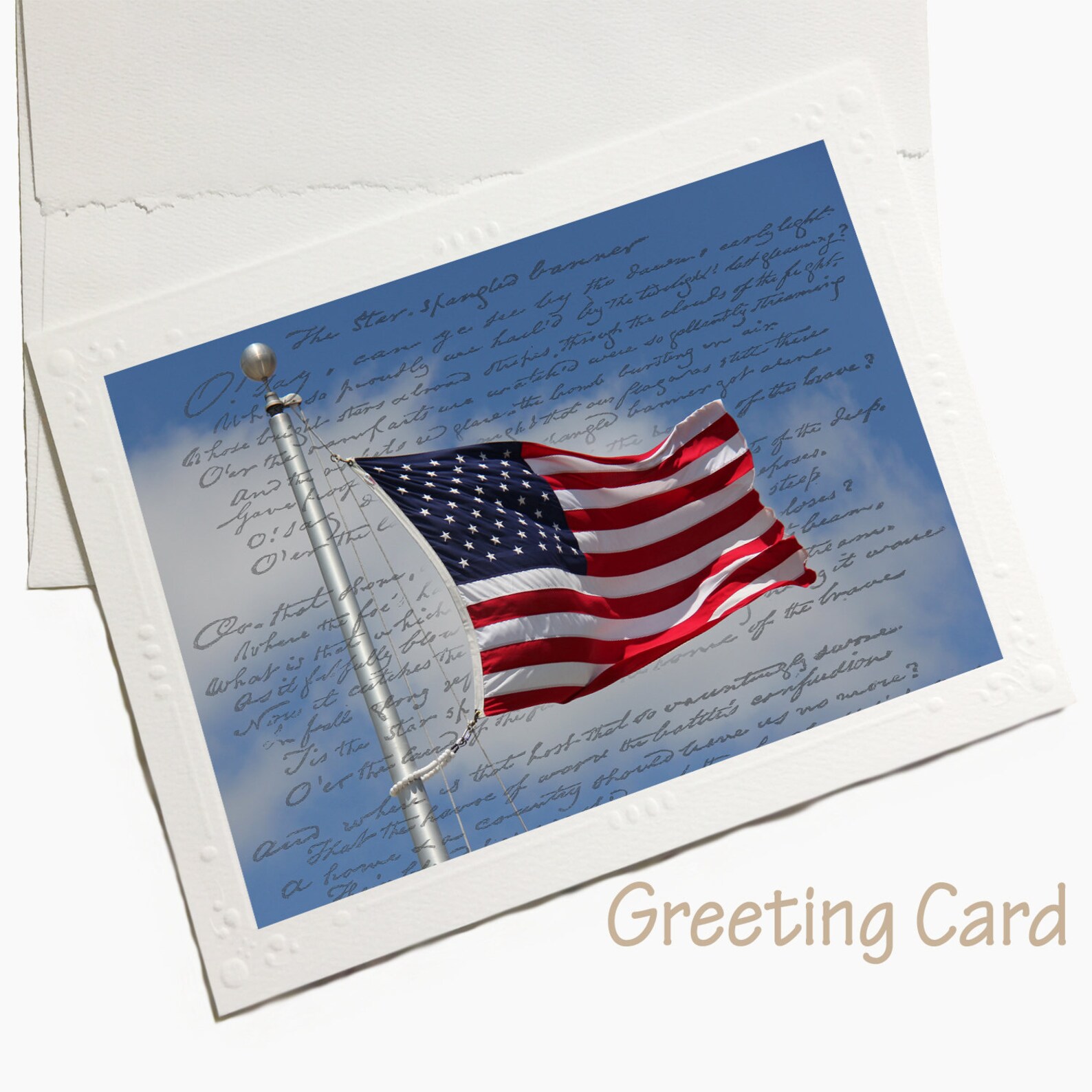 Americana Card, USA Card, American Flag Card, Americana Stationary, USA ...