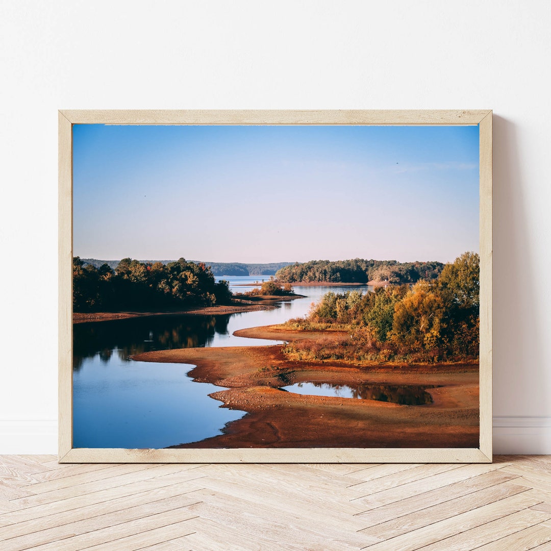 Lake Reflection, Cottagecore, Lake Photo, Rustic Art, Farmhouse Decor ...