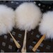 Silver Long Handled Powder Puff, Handmade With Opulent Sheepskin ...