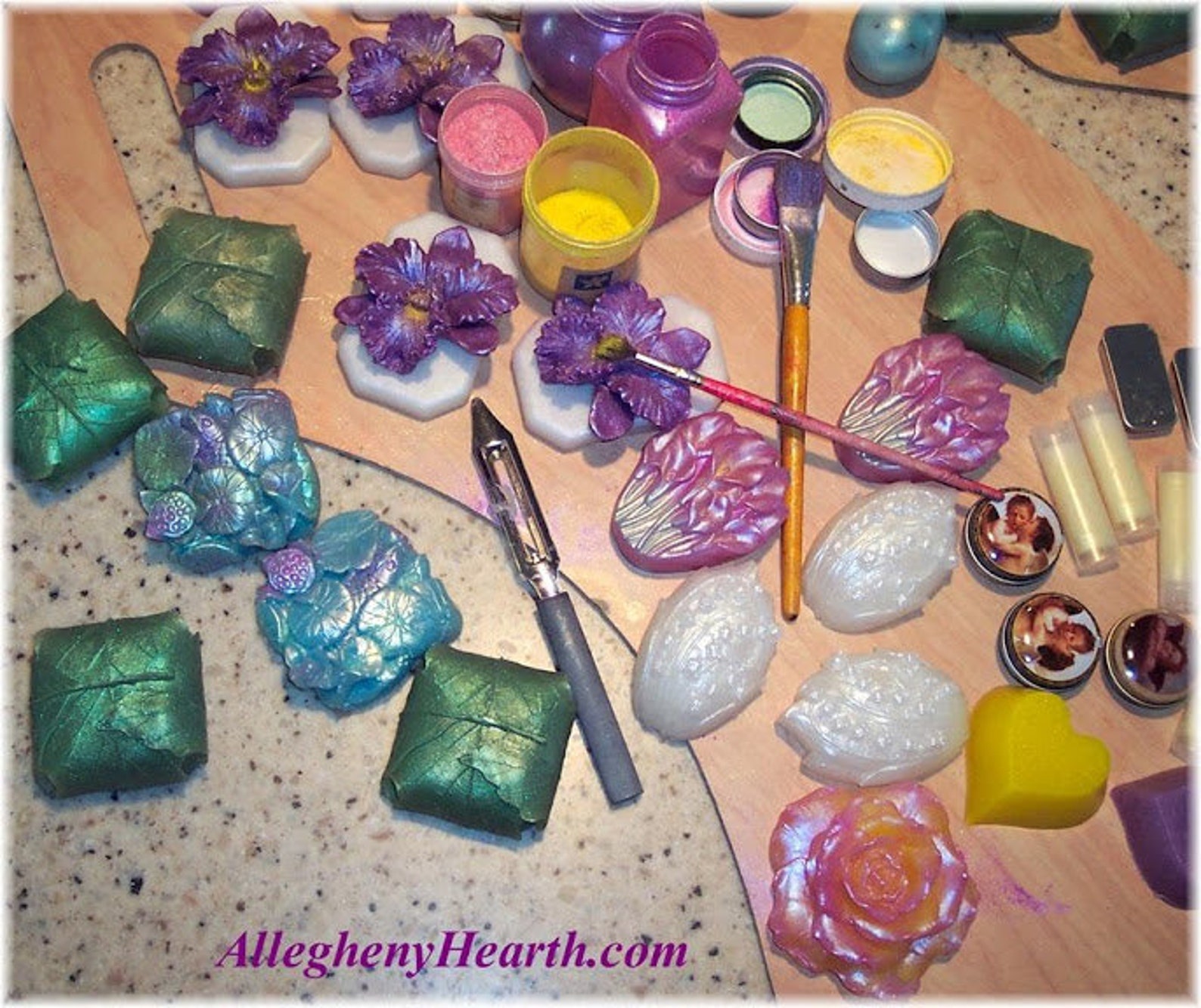 Flower Soap Soap Gift Set Set of 5 Assorted Flower Garden | Etsy