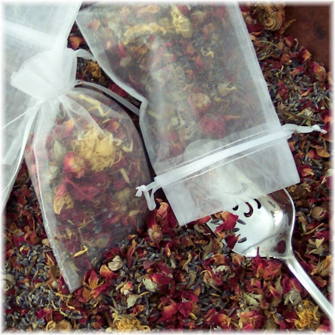 Rose Petal and Lavender Sachets, Natural Closet Freshener, Herbal ...