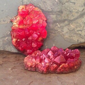 Ruby Geode Gemstone Glycerin Soap Low Crystal Formation - Etsy