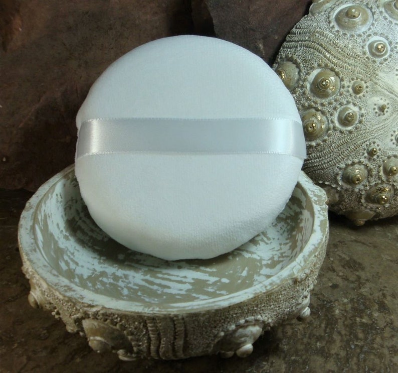 Powder Dish With Handmade Powder Puff and Handmade Powder - Etsy