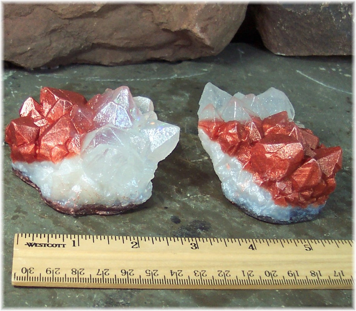 Copper and Crystal Quartz Formation Soap Rock, Glycerin Soap, Sparkling ...