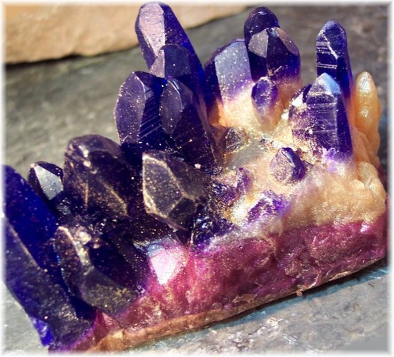 Ruby Geode Raw Crystal Glycerin Soap Rock Formation - Etsy