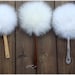 Silver Long Handled Powder Puff Handmade With Opulent - Etsy