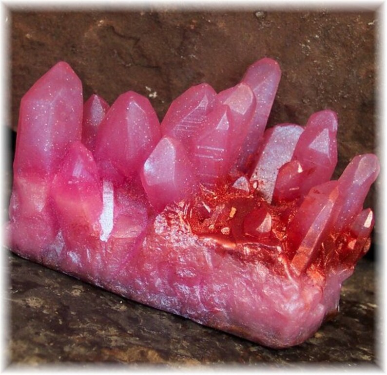 Ruby Geode Raw Crystal Glycerin Soap Rock Formation - Etsy