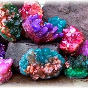 Ruby Red and Gold Geode Soap Rock Medium Height Crystal Formation - Etsy