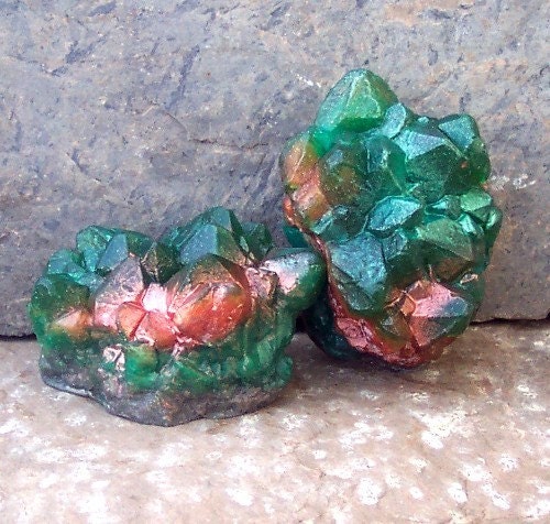 Emerald Geode Soap Rock Medium Height Crystal Formation - Etsy
