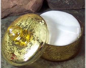 Powder Puff Jar - Etsy