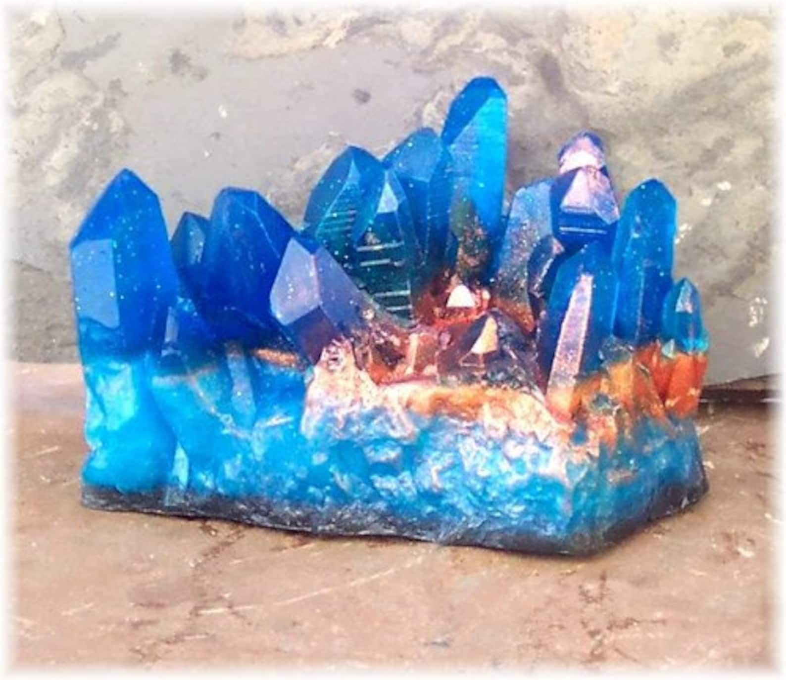 Blue Sapphire Raw Crystal Soap Rock Fresh Scent - Etsy