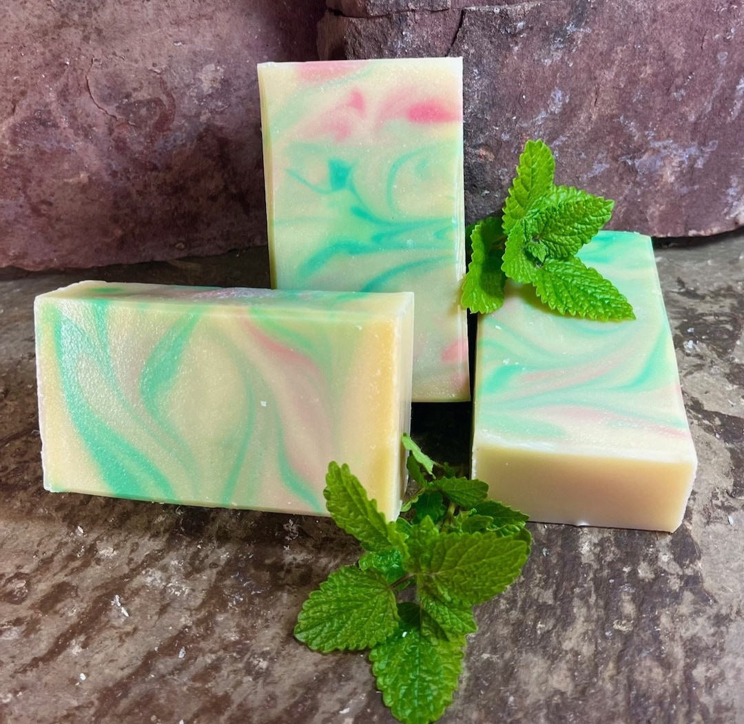 Peppermint Wow Handmade Cold Process Soap With Essential Oils One Bar ...