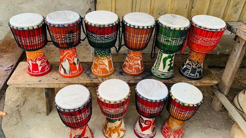 Afrcan Drum Mask , Unique Home Decor, Crafted Drum , Ethnic Wooden Drum ...