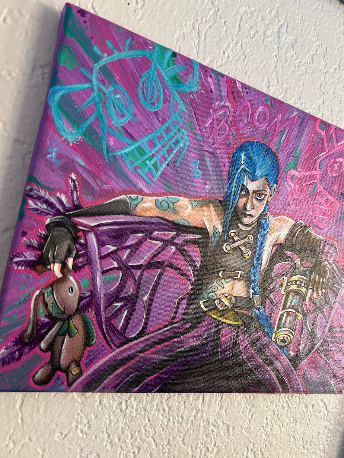Powder or JINX? Original | 9x12 Arcane Vi Acrylic - Etsy