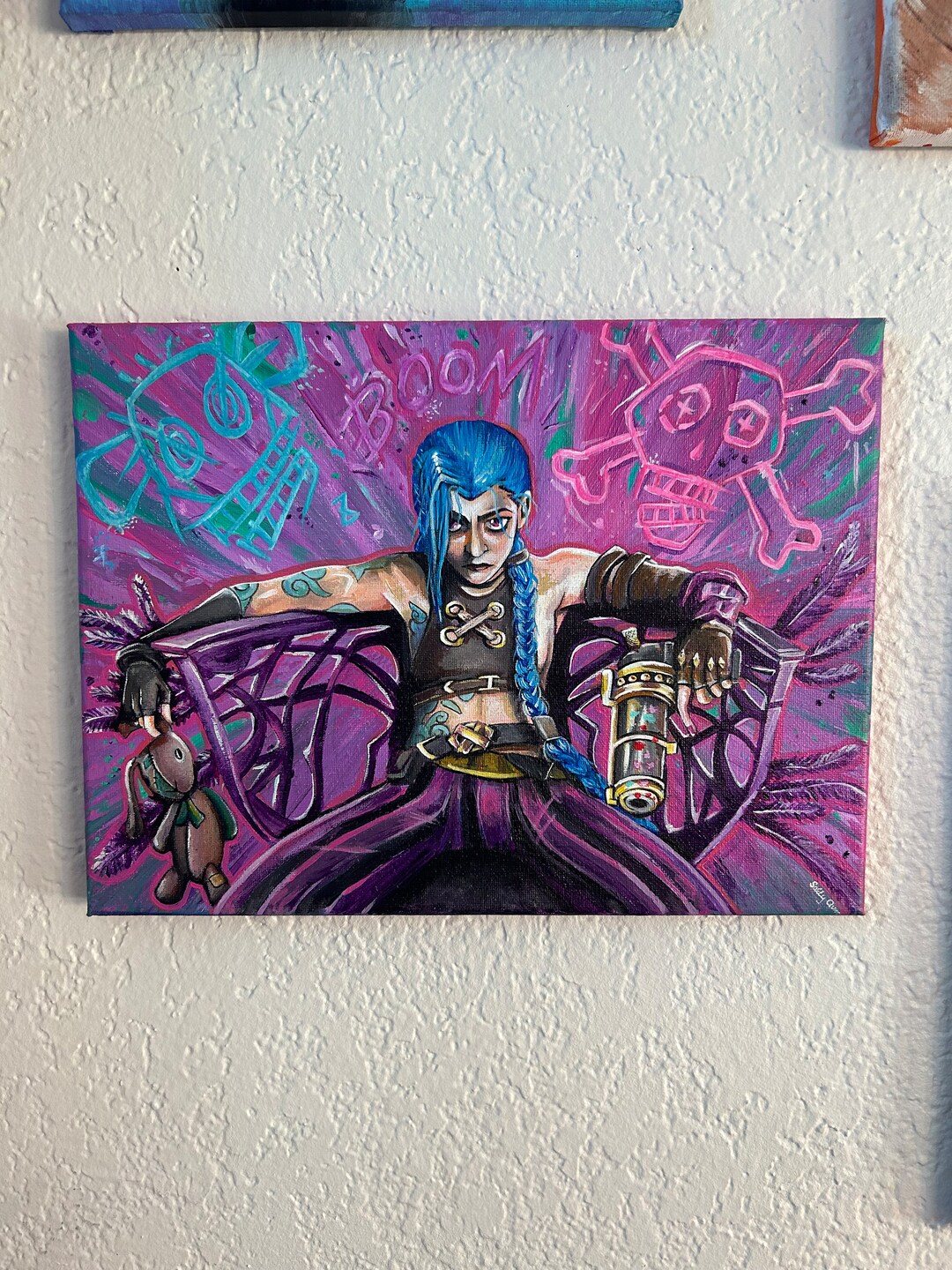 Powder or JINX? Original | 9x12 Arcane Vi Acrylic - Etsy