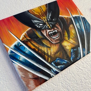Wolverine Original | 9x12 X-men Series Acrylic - Etsy
