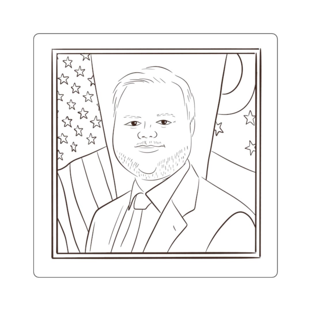 Square Stickers, JD Vance Babyface Meme America, Political Sticker ...