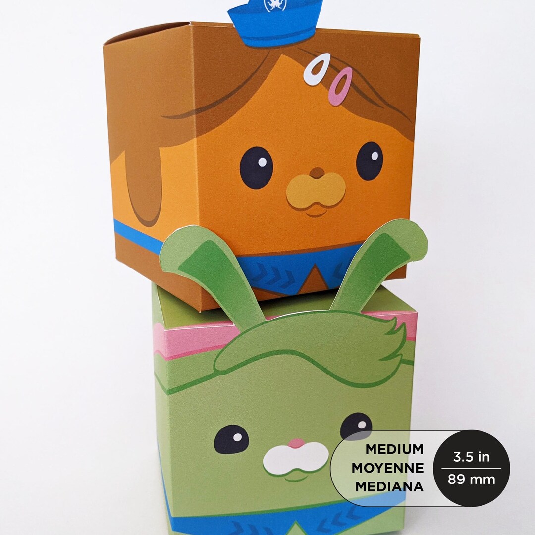 Medium Octonauts Dashi Tweak Treat Box - DIY Printable - Etsy