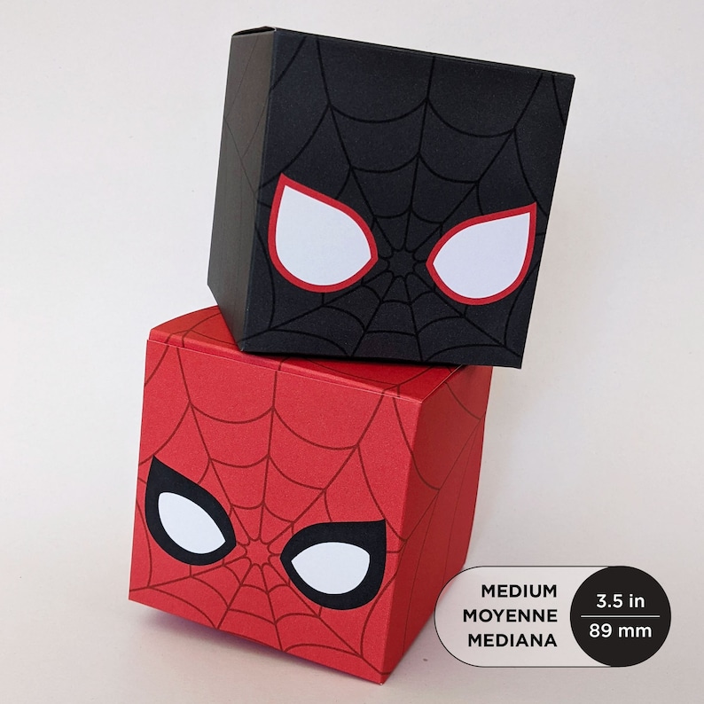 Medium Spiderman Treat Box DIY Printable - Etsy