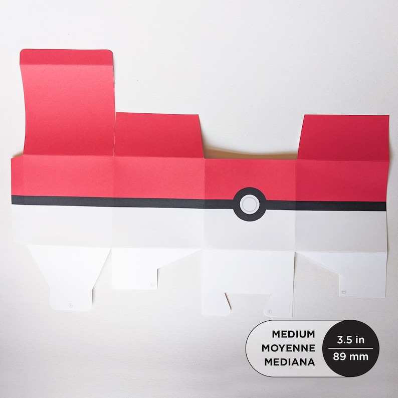 Medium Pokeball Treat Box - DIY Printable - Etsy