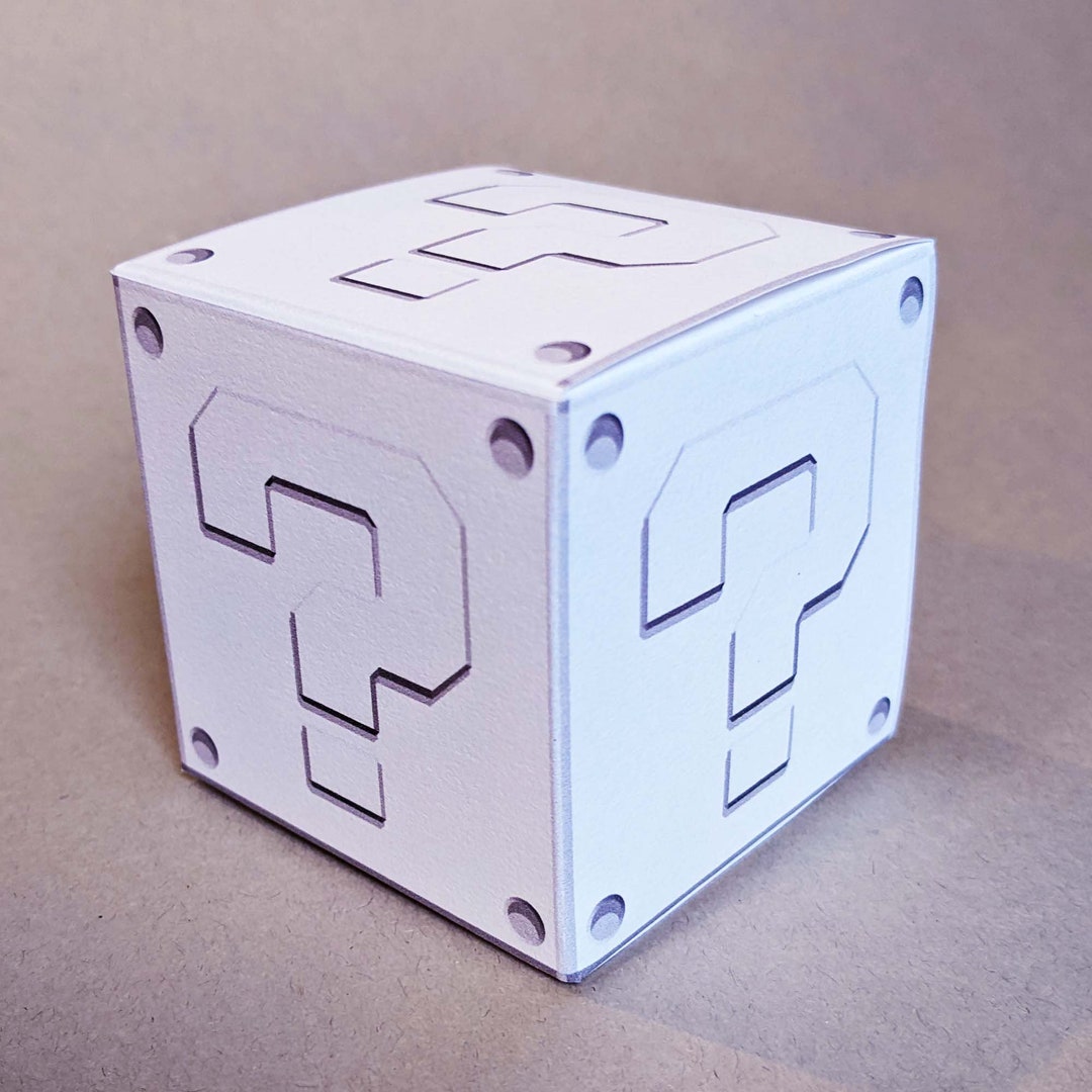 Coloring Sheet Super Mario Question Treat Box Printable - Etsy