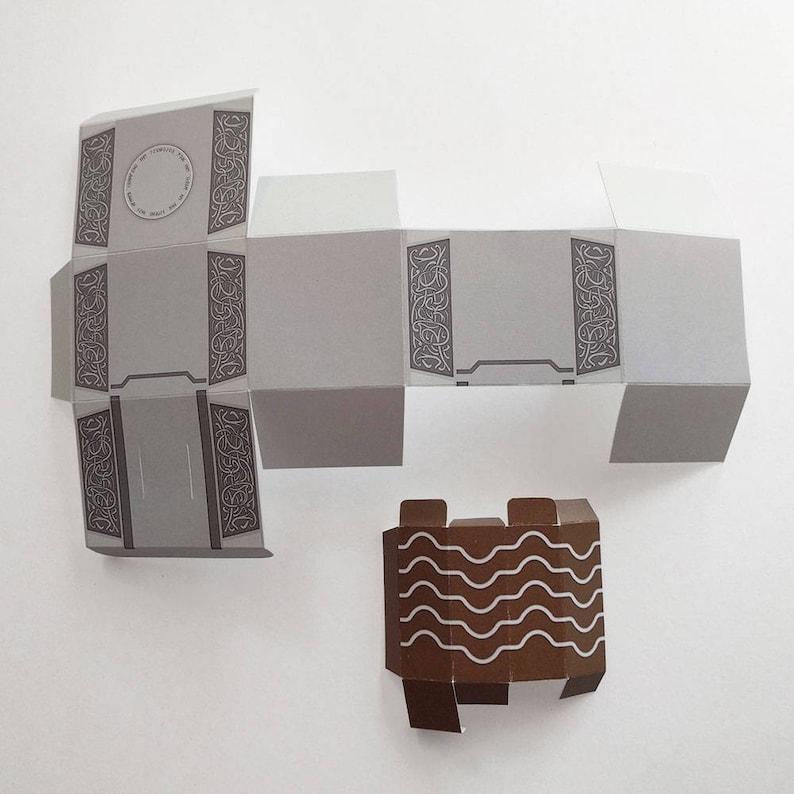 Mjolnir Treat Box DIY Printable | Etsy