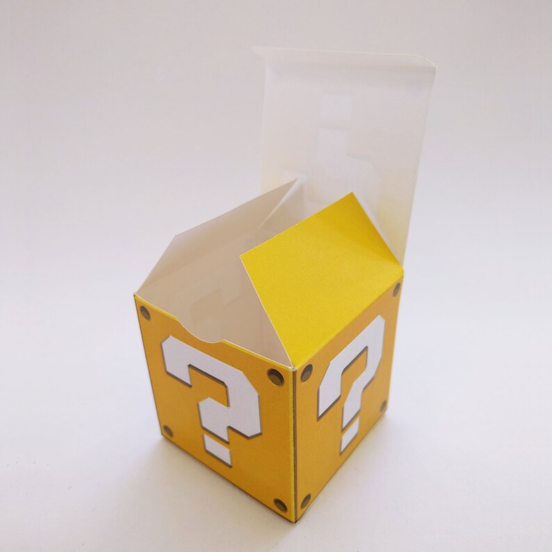 Super Mario Question Treat Box DIY Printable - Etsy UK