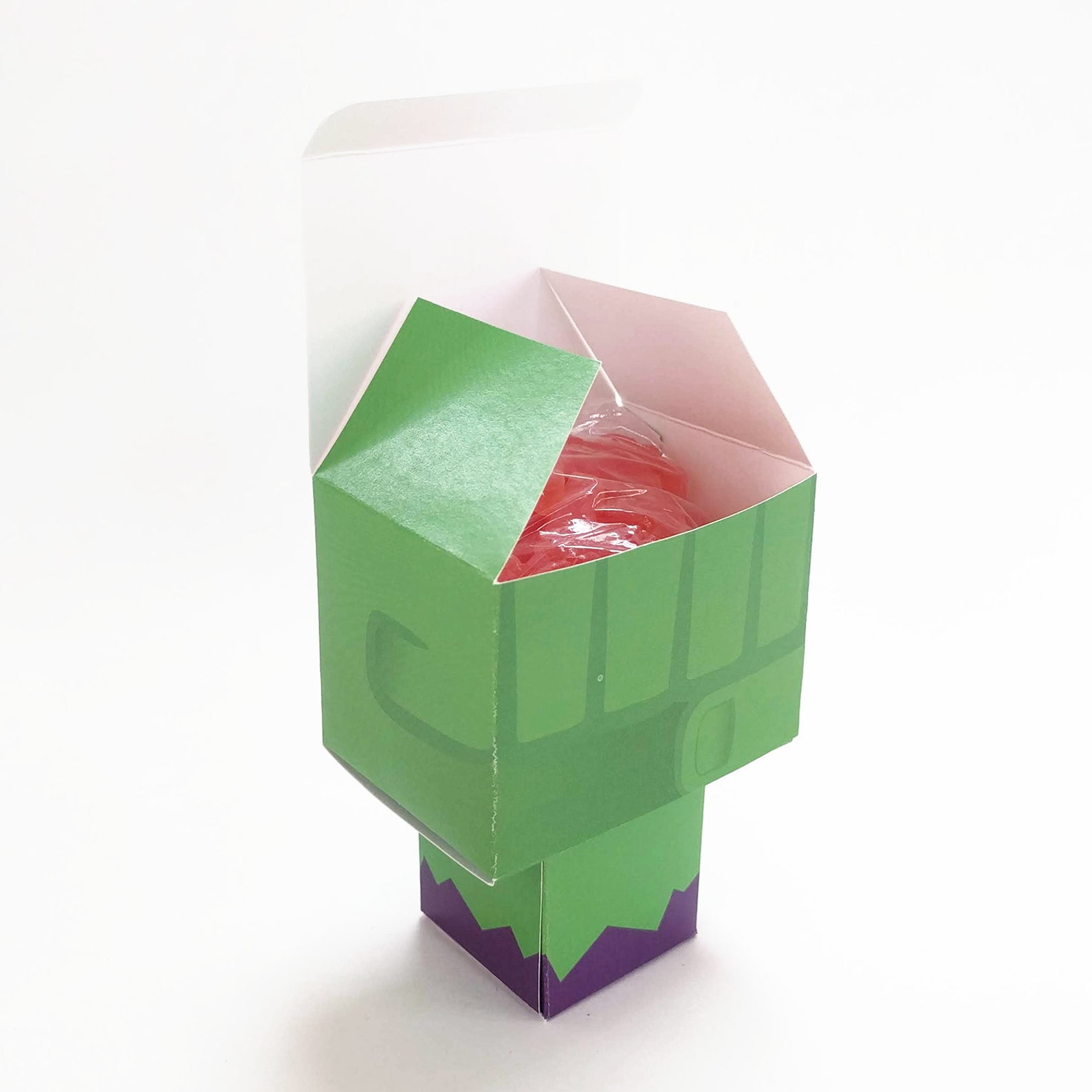 Hulk Treat Box DIY Printable - Etsy