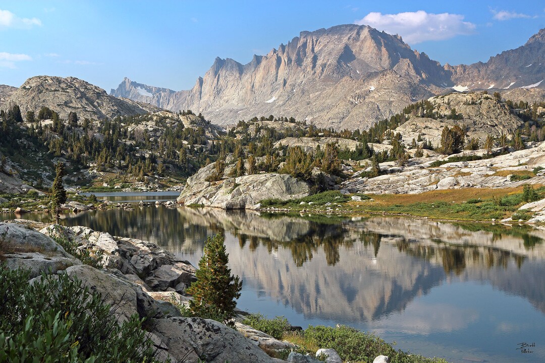 Fremont Peak Reflection, Wind Rivers, Wyoming - Photograph Print Poster ...