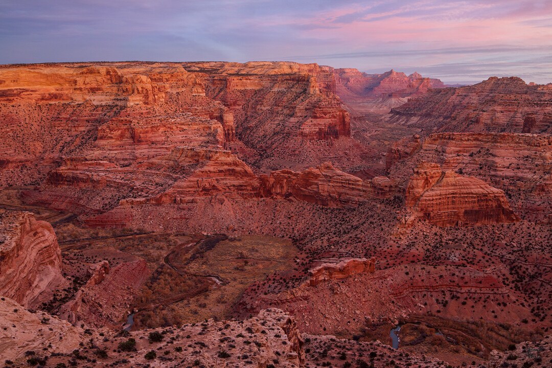 The Wedge Overlook Sunset - San Rafael, Utah Photograph Print Poster ...